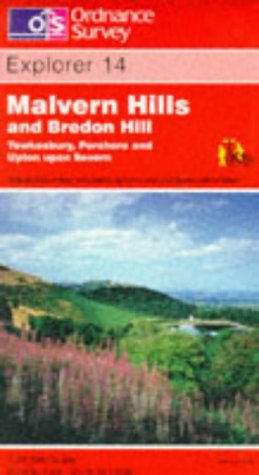 Malvern Hills and Bredon Hill: Sheet 14 (Explorer Maps) : Ordnance ...