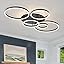 O'NEELDY Modern LED Ceiling Light White Flush Mount Ceiling Lights ...