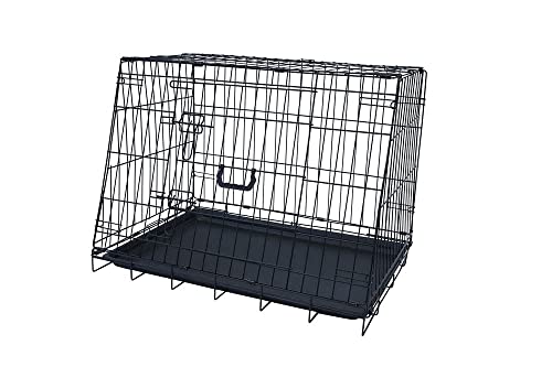 Netagon 30" Medium - Large Delux Collapsible Slanted Puppy Dog Crate ...