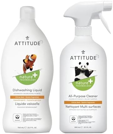 Amazon.com: Bundle of ATTITUDE All-Purpose Cleaner, EWG Verified ...
