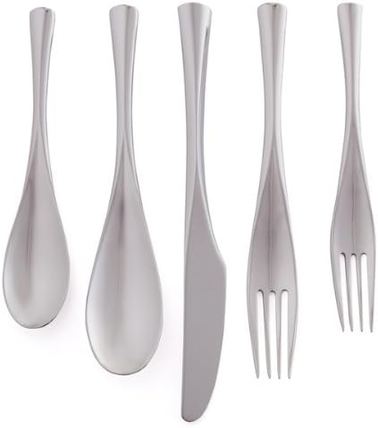 Amazon.com | Yamazaki Twirl 42-Piece Flatware Set, Service for 8 ...