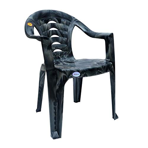 Belazo Liberty Plastic Chair (Black, Set of 2) : Amazon.in: Home & Kitchen