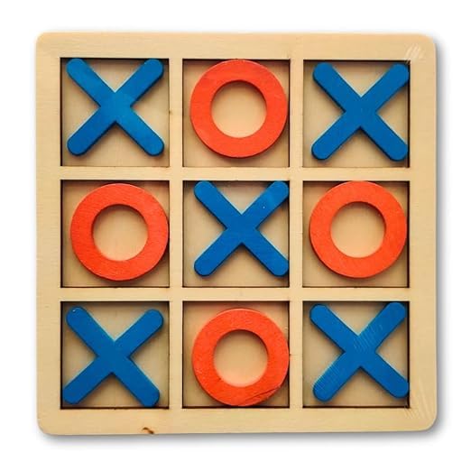 Buy BINAKASH ENTERPRISE Tic Tac Toe Toy Classic Board Game Cross and ...