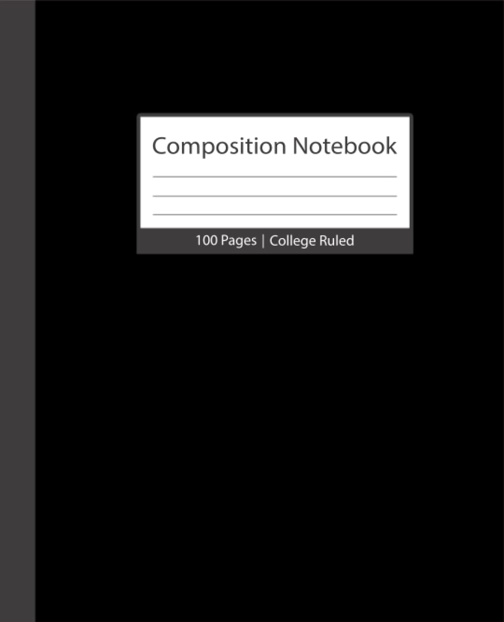 Black Composition Notebooks: College Ruled Paper For School, College ...
