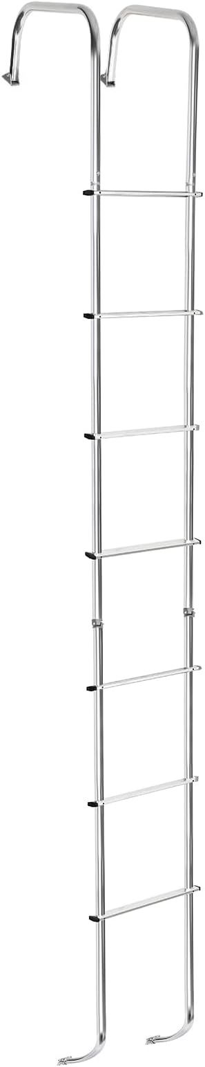 Amazon.com: OUTPRIZE Universal Exterior RV Ladder, 7.6FT-8.4FT Aluminum ...