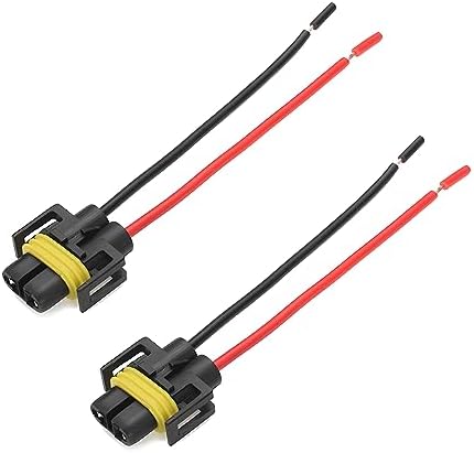 Amazon.com: zipelo 2 Pcs Female Adapter for Fog Light, H8 H9 H11 Socket ...