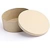 Amazon.com: Pack of 6 Paper Mache Round Boxes - Blank Premade Papier ...
