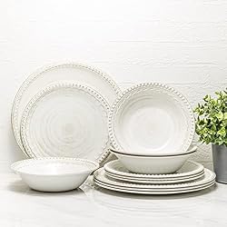 Amazon.com: Zak Designs Melamine Dinnerware Set, 12-Piece, Service for ...