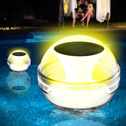 Amazon.com: HEIVMIR Solar Water Float Light Pool Lights Floating Solar ...