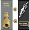 Amazon.com: R32/R454B/A2L Brass Refrigerant Adapter, 1/4" LH Reverse ...