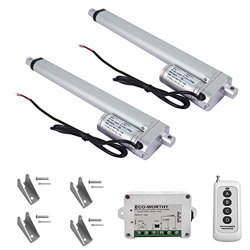 Wireless Remote Controller Kit ECO-WORTHY 4 Inch Linear Actuator Motor ...