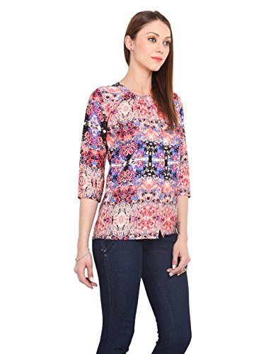 Buy Multi Color, Gathered Collar with Button Closure top at Amazon.in