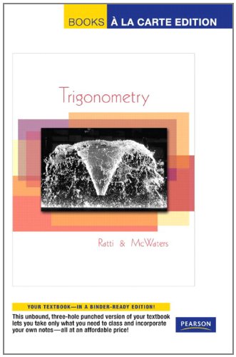 Amazon.com: Trigonometry, Books a la Carte Edition: 9780321656414 ...