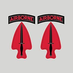Amazon.com: Two Pack US Army Special Operations Command Sticker Diecut ...