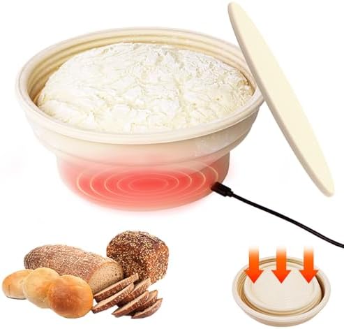 Amazon.com: Jabbus Electric Heating Bread Proofing Basket, Sourdough ...