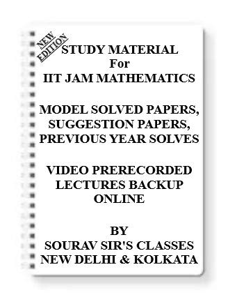 Buy Iit Jam(Iit-Joint Admission Test For Masters) Mathematics For 2024 ...