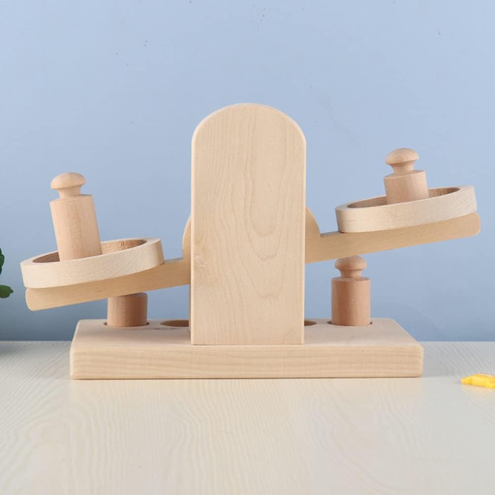 iplusmile Scale Toy Wooden Weighing Scale Sensorial Early Childhood ...
