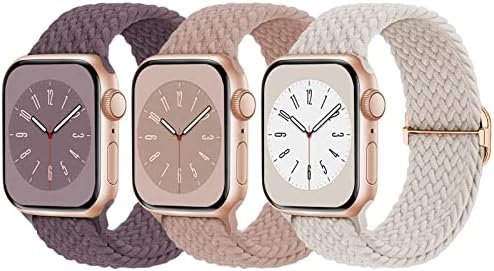 Stretchy Nylon Solo Loop Bands Compatible with Apple Watch Band 38mm ...