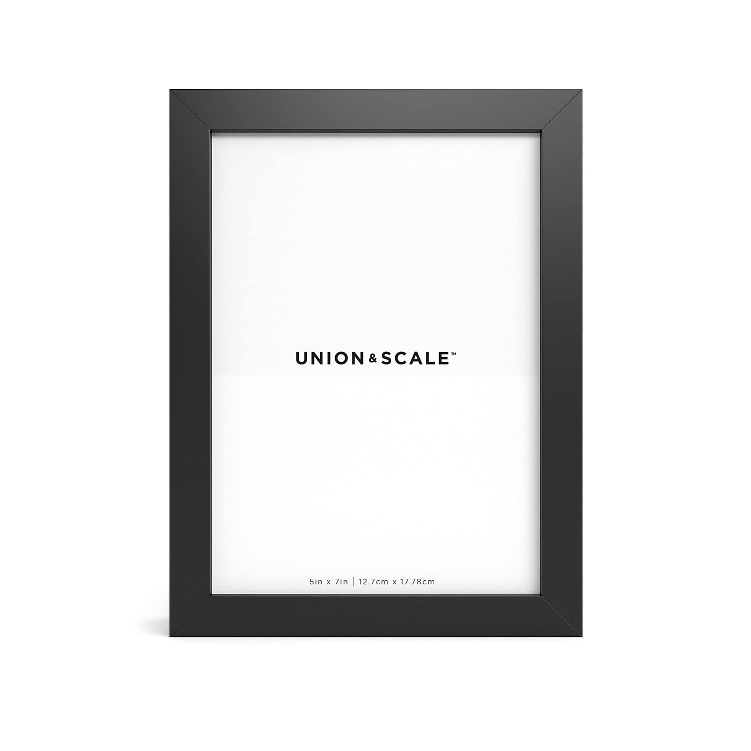 Union & Scale UN58058 Essentials Wood Picture Frame, Black (UN58058)