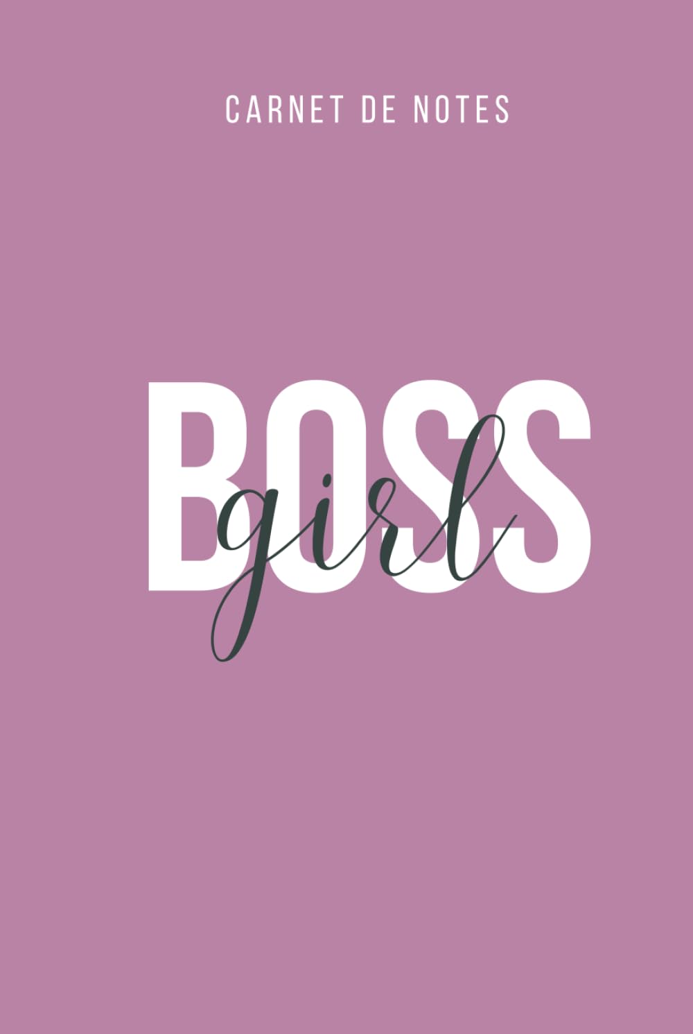 Carnet de notes Rose design girl boss | 100 pages lignées | 110 ...