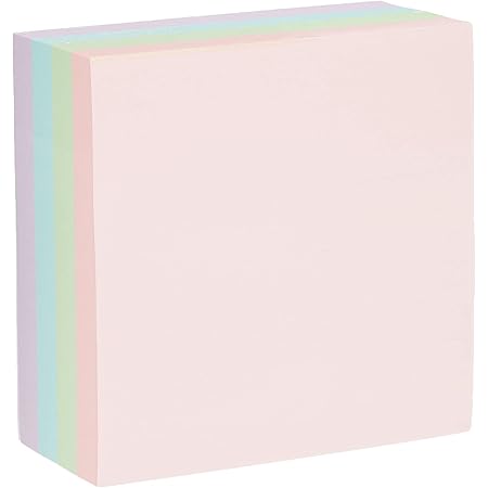 Q-CONNECT 76 x 76 mm Quick Note Cube Pastel : Amazon.co.uk: Stationery ...
