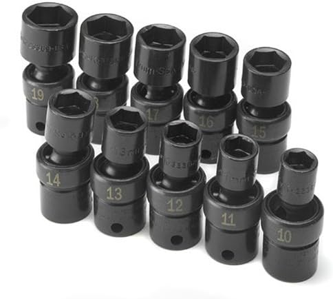 10 Piece 3/8" Drive 6 Point Swivel Metric Impact Socket Set - - Amazon.com