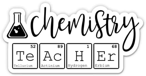 Amazon.com - Chemistry Teacher Sticker - 3" Laptop Sticker - Waterproof ...