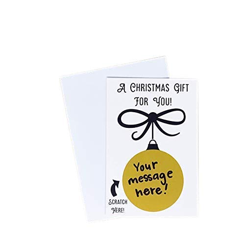 Amazon.com: Christmas Card Scratch To Reveal Your Personal Message ...