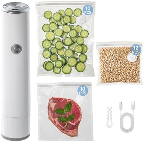 Vacuum Sealer, Handheld Compact Vacuum Sealer for Food, Portable Vacuum ...