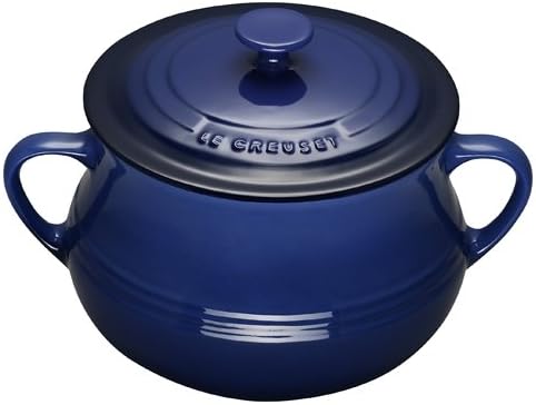 Le Creuset Stoneware Bean Pot, Graded Blue, Large, 4 Litre : Amazon.co.uk