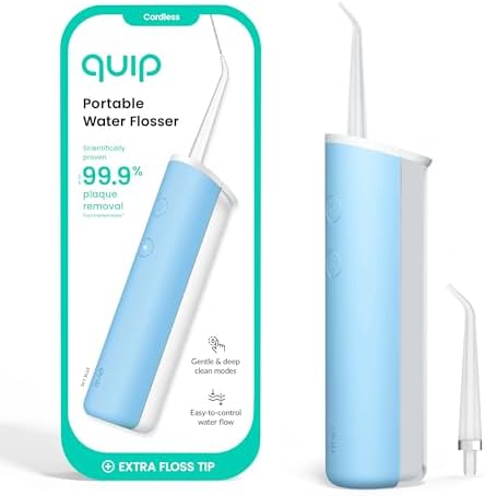 Amazon.com: quip Water Flosser with Replacement Tip - Cordless Water ...
