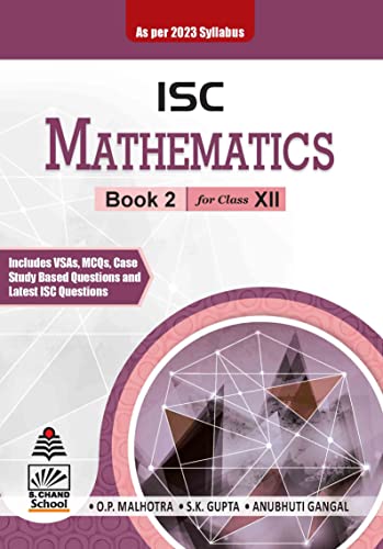 ISC MATHEMATICS Book 2 for Class -XII eBook : O P Malhotra & Anubhuti ...