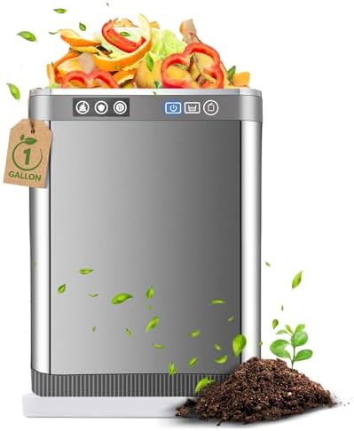 Amazon.com : CROWNFUL Smart Waste Kitchen Composter with 3.3L Capacity ...