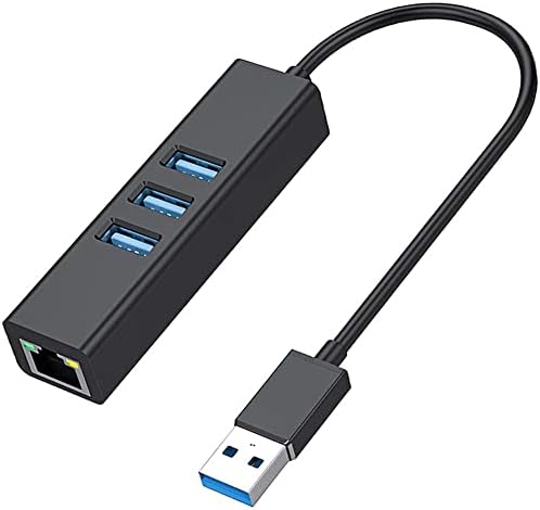 Amazon.com: USB to Ethernet Adapter, 3-Port USB 3.0 Hub with RJ45 10 ...