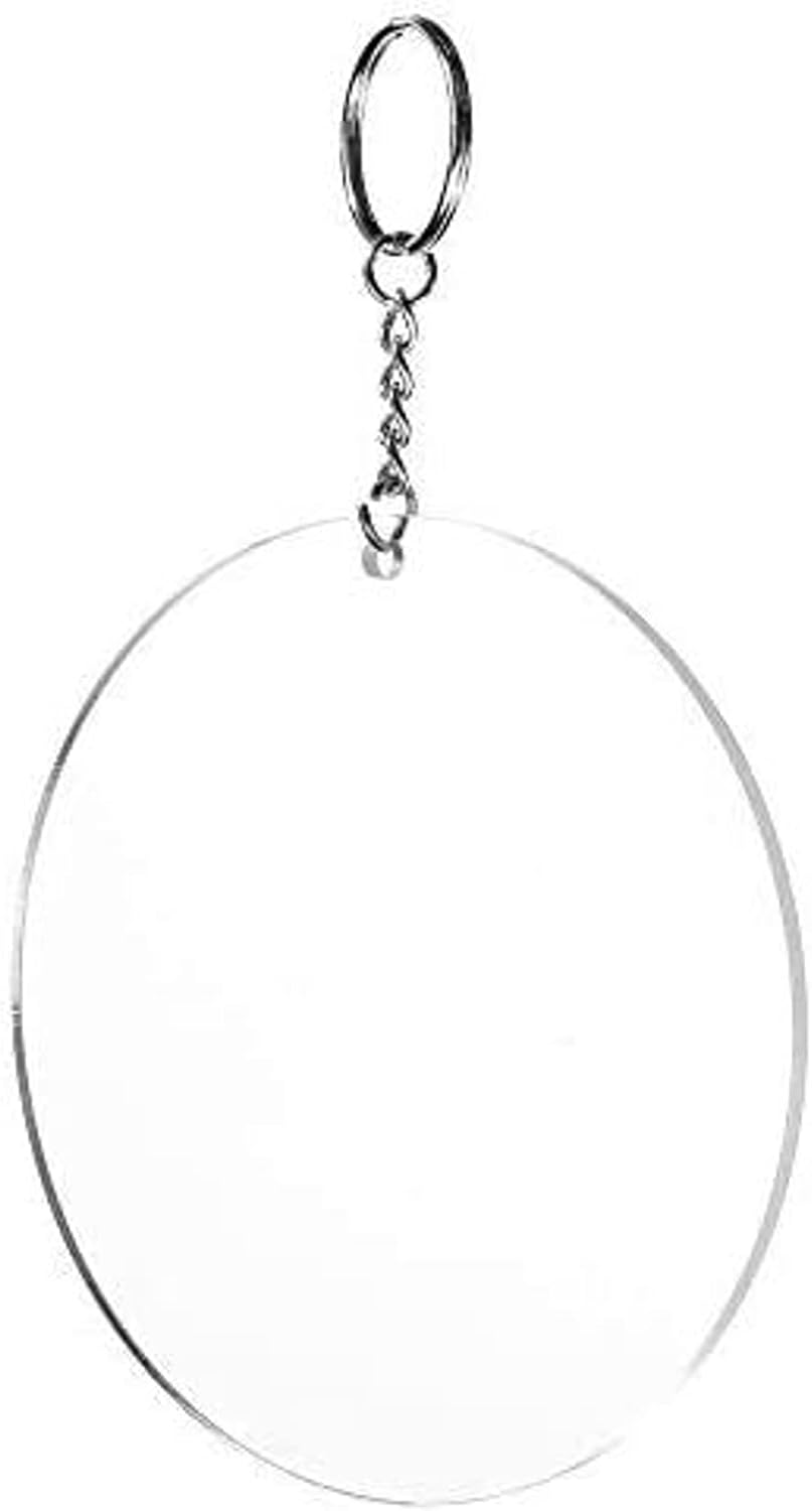 Amazon.com: Bright Creations 4-Inch Round Acrylic Circle Keychain ...
