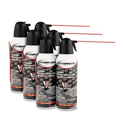 Amazon.com: Innovera Compressed Gas Duster, 6 10oz Cans/Pack : Electronics