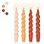 Amazon.com: Orange Candlesticks Spiral Taper Candles, 7.5 inch Handmade ...