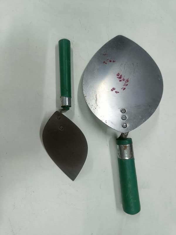 GREENGROW Hand Trowel with Strong Metal Blade and Wooden Grip Handle ...