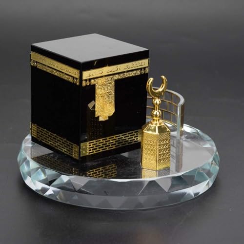 Qcwwy Muslim Kaaba Kit,Islamic Muslim Architecture Crafts Model Muslim ...