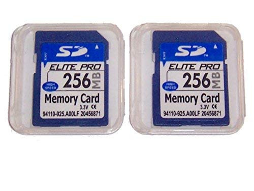 2 Pack of 256mb SD Memory Card, 256 mb Secure Digital Flash Memory ...