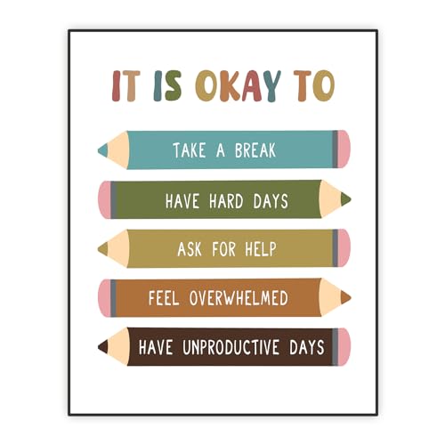Amazon.com: It Is Okay To Feel, Boho Classroom Wall Décor, Classroom ...