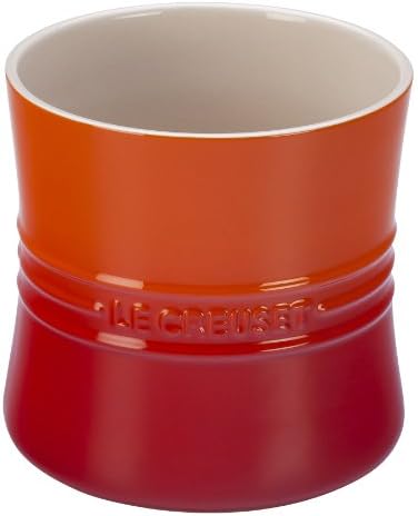 Amazon.com: Le Creuset Stoneware Large 2-3/4-Quart Utensil Crock, Red ...