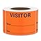 Hylabelest 51x76mm Visitor Pass Stickers Red Visitor Identification ...