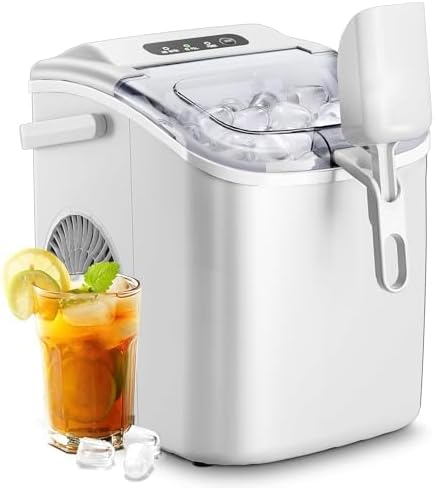 Devanti Ice Maker Machine, 2L 12KG Stainless Steel Portable Countertop ...