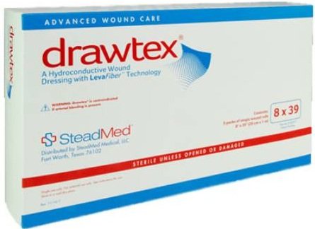 Amazon.com : Drawtex Hydroconductive Wound Dressing 8 x 39 [Box of 5 ...