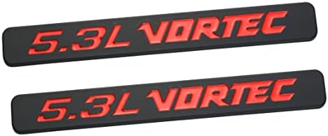 Amazon.com: 2Pcs 5.3L Vortec Hood Emblems, Engine 3D Badge Replacement ...
