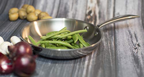 Zinel 5020 Tri-Ply Stainless Steel Frying Pan, 20cm – BigaMart