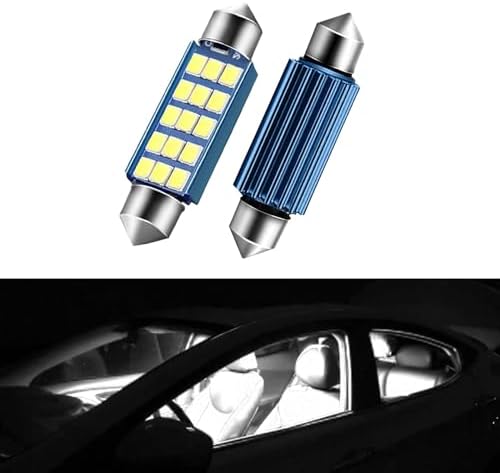 Amazon.com: neynavy 4 PCS 578 LED Bulbs Extremely Bright 1.59inch 6500K ...