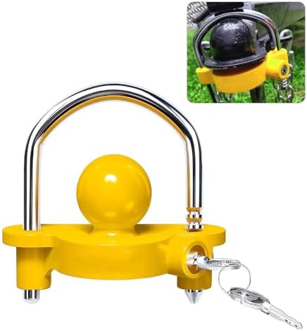VonLux Caravan Trailer Hitch Lock Coupler Lock, Universal High Security ...