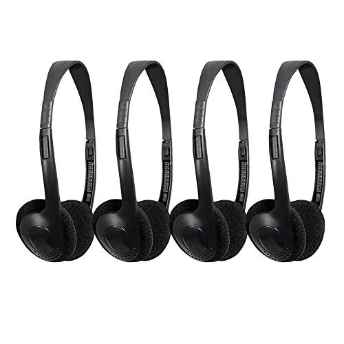 SoundLAB 4x Lightweight Stereo Computer/TV Headphones 3.5mm Mini Jack ...